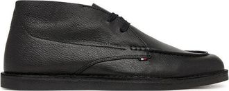 Tommy Hilfiger Halbschuhe Hilfiger Stitchdown Tbl Lth Chuk FM0FM05743 Schwarz