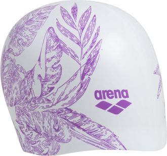 Arena Herren Arena Sirene Silicone Long Hair Swim Cap for Women Badekappe, Cecilia White, Einheitsgröße EU