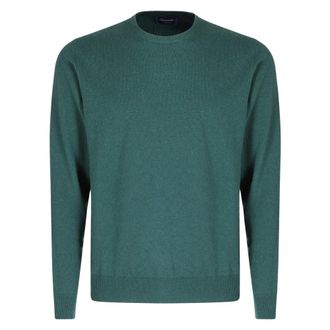 Drumohr Maglia Girocollo Lana Cash Baba - Homme - Pulls - Vert - Taille: 2XL
