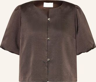 Neo Noir Neo Noir Blusenshirt Aisa Aus Satin braun