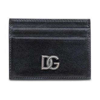 Dolce & Gabbana Tempesta Kartenetui aus Kalbsleder - - Accessories - Herren - Schwarzk - ONE SIZE