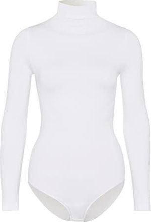 Falke Rich Cotton W Bo matière douce manches longues 1 pièce, Body Femme, Blanc White 2209, M 40-42
