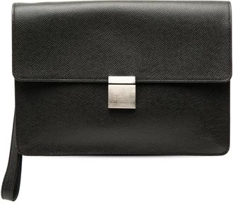 Louis Vuitton Clutches - Taiga Selenga - Gr. unisize - in Schwarz - f&uuml;r Damen