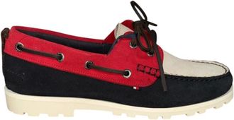 Tommy Hilfiger Homme, Chaussures, Multicolore, Taille: 40 EU Chaussure bateau &agrave; semelle crant&eacute;e l&eacute;g&egrave;re en daim