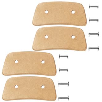 Hemobllo H&ouml;lzerne Topfgriffh&uuml;lse 1 Paar rutschfeste Griffabdeckung f&uuml;r Bratpfannen Hitzebest&auml;ndig Einheitsgr&ouml;&szlig;e Schutz vor Verbrennungen f&uuml;r Metallkochgeschirr