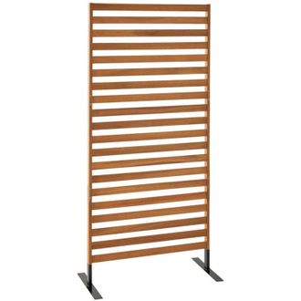 Sweeek Paravent ext&eacute;rieur en bois. 80cm. acacia. int&eacute;rieur. ext&eacute;rieur