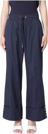 Liu Jo Femme, Pantalons, Bleu, Taille: 36 FR Pantalone in felpa