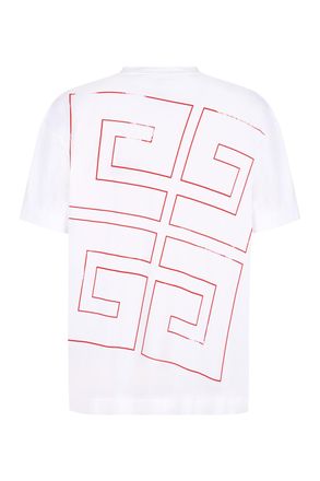 Givenchy Mens Logo Cotton T-Shirt White T-Shirts And Polos