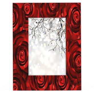 Bardic Bilderrahmen, 20,3 x 25,4 cm, rote Rosen, Blumen-Bilderrahmen, Holz-Foto-Display, Rosen, Fotorahmen f&uuml;r Desktop- oder Wanddekoration