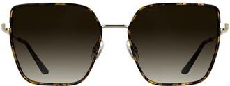 Calvin Klein Womens Sunglasses CK25111S - Havana with Gradient Brown Lens