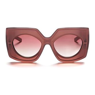Valentino V-Soul Pink/Gold Schmetterling Sonnenbrille - - Accessories - Damen - Rosa - ONE SIZE