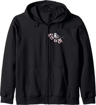 jz.birds Schwanzmeise Vogelfreund Gartenvogel Singvogel Biologe Vogel Kapuzenjacke