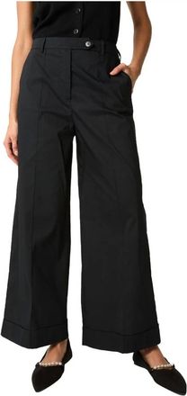 Alessia Santi Femme, Pantalons, Noir, Taille: 44 FR Pantalon Palazzo