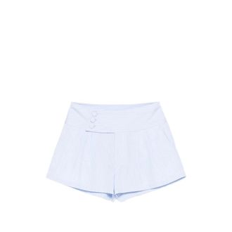 Frame Denim Button Striped Shorts - - Shorts - Damen - Blau - M