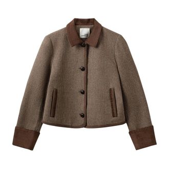 Sofie Schnoor Femme, Vestes, Brun, Taille: 42 FR Agathasw Check Jacket