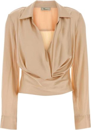 Blumarine Femme, Blouses et Chemises, Orange, Taille: 38 FR Haut en satin