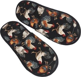 Generic Coqs Fran&ccedil;ais Homme Femme Chaussons Peluche Chaussures De Maison Confortable Slippers Pour Automne Maison Hiver L