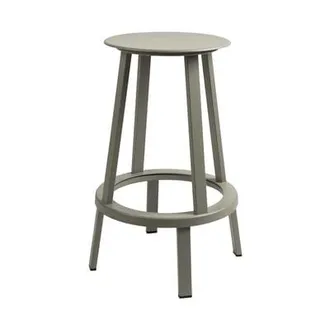 HAY Tabouret haut pivotant Revolver - Gris - Acier peinture époxy - Designer Leon Ransmeier