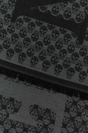 Alexander McQueen Greyblk Exterior: Wool Sciarpe E Foulard Scarfs