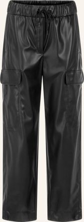 Marc Cain Cargohose In Lederoptik schwarz