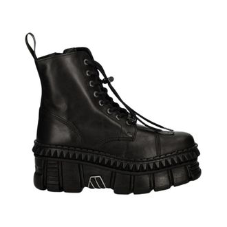 New Rock Ankle Boots - - Shoes - Damen - Schwarzk - 40 EU