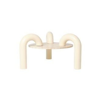 Axel Chay Table basse Suspension - Beige - Travertin - Designer Axel Chay