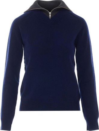 Maison Margiela Rundhalspullover - Blau