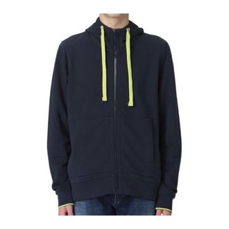 Blauer Blauer Kapuzenrei&szlig;verschluss aus Baumwolle - - Sweatshirts & Hoodies - Herren - Blau - S