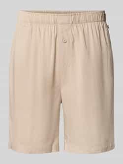 HUGO BOSS Regular Fir Sweatshorts aus Viskose-Leinen-Mix Modell FRESH SHORTS