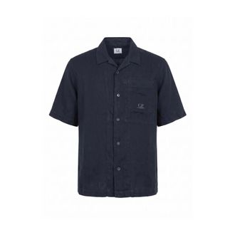C.P. Company C.p. Company, Homme, Chemises, Bleu, Taille: M Short Sleeve Chemises