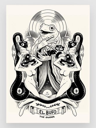 THE DUDES El Bufo Unlimited Print Livre blanc