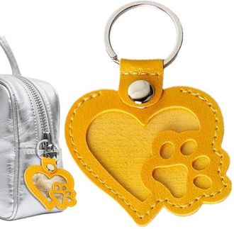 Generico Porte-cl&eacute;s, porte-cl&eacute;s en cuir comm&eacute;moratif | Charm de collection pour adultes enfants sac &agrave; dos cadeau de No&euml;l anniversaire, jaune, Fare riferimento 