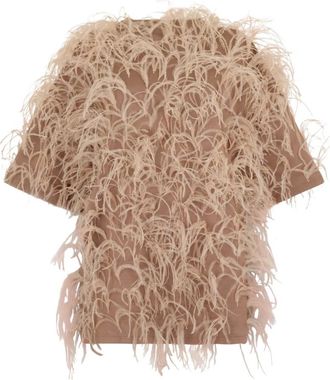 Valentino Garavani Homme, Tops, Beige, Taille: M Pull Innovant