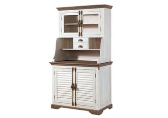 Massivmoebel24 Buffet In Legno Di Mango 106x60x196 Laccato Bianco Toulouse 104