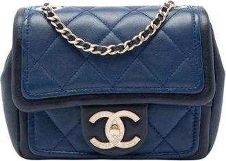 Chanel Pre-owned Vintage Mini Flap Bag - Femme - Pre-owned - Bleu - Taille: ONE Size