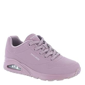 Skechers Femme Uno Stand On Air Shoes, Dk Mauve Durabuck Mesh, 38.5 EU