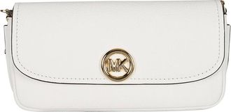 Michael Kors Femme, Sacs, Blanc, Taille: ONE Size Pochette en cuir grain&eacute;