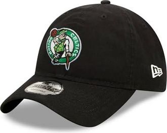 New Era Boston Celtics NBA Team Black 9Twenty Unstructured Strapback Cap - One-Size