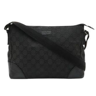 Gucci Pre-owned GG Canvas Schultertasche - - Pre-owned - Damen - Schwarzk - ONE SIZE