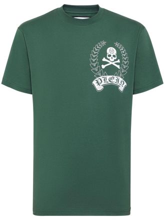 Philipp Plein T-Shirt mit Logo-Print - Gr&uuml;n
