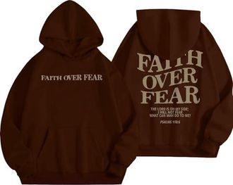 Generic HUIFUAO Jesus Loves You Pull &agrave; Manches Longues pour Femme, imprim&eacute; Lettres, Cordon de Serrage, Sweat &agrave; Capuche surdimensionn&eacute;, Sweat-Shirt surdimensio