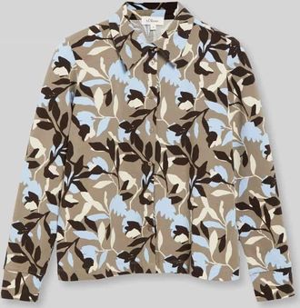 s.Oliver Red Label Regular Fit Langarmbluse aus Baumwoll-Mix