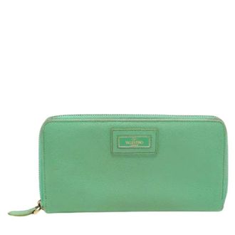 Valentino Portefeuille Compact Pre-owned - Femme - Pre-owned - Vert - Taille: ONE Size