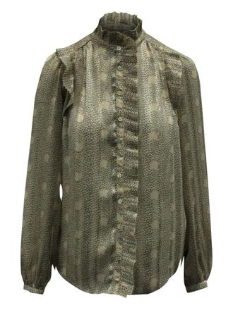 BA&SH blouse en soie - Vert