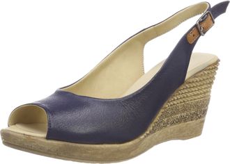 Andrea Conti Damen 1675710 Offene Sandalen, Blau (Dunkelblau)