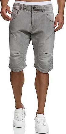 Indicode Hommes Leon Shorts | Pantalon Court composé à 98% de Coton Lt Grey XL