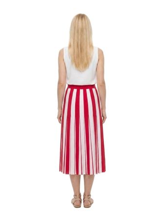 Dolce & Gabbana Womens Bicolor Elastane Midi Skirt