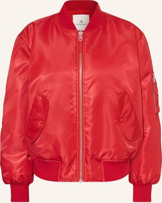 Anine Bing Anine Bing College-Jacke Leon Aus Satin rot