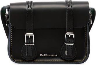 Dr. Martens Sac &agrave; main 7 Leather Satchel Black Kiev en cuir