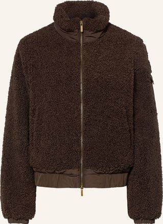 Darling Harbour Darling Harbour Teddyfell-Jacke Im Materialmix braun